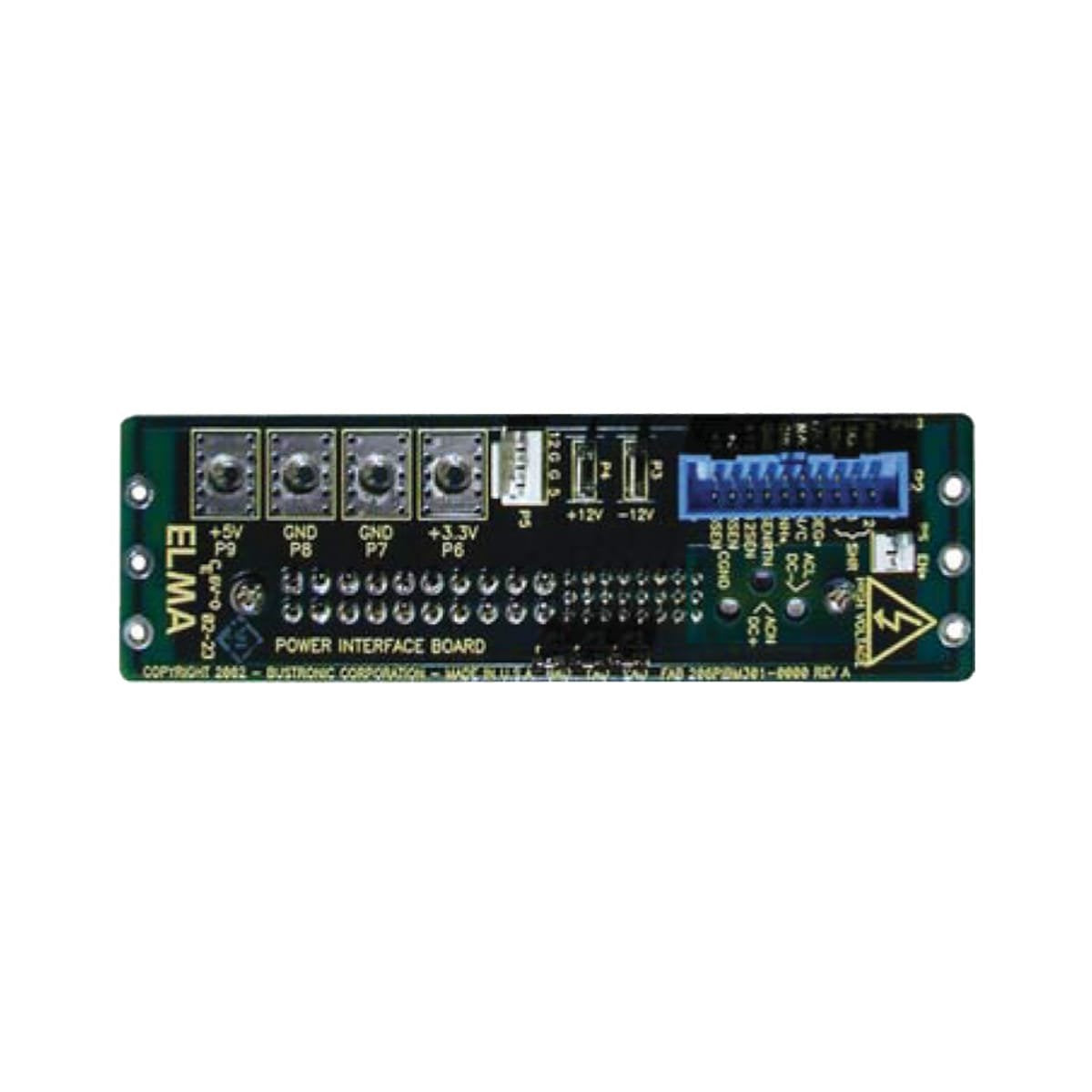 Power Interface Board 3U, 1PSU connector – Elma Electronic